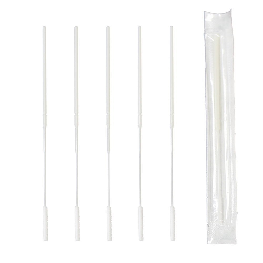 Flocked swab,Dim.2.5mm(Dia.)x 152mm, Nylon head with Dia.3.2mm approx ...